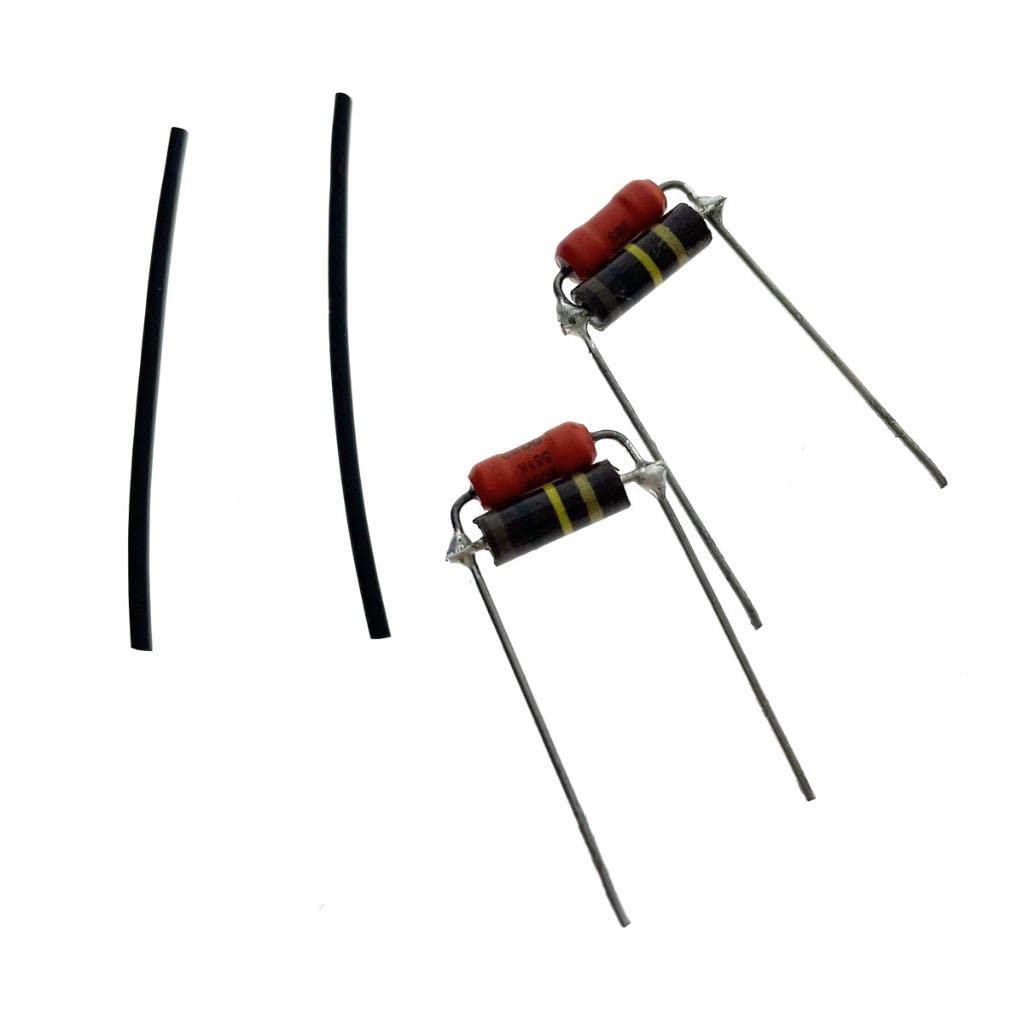 2-Pack Electric Guitar Volume Treble Bleed Circuit Kit Sbe Guitar Cap ...
