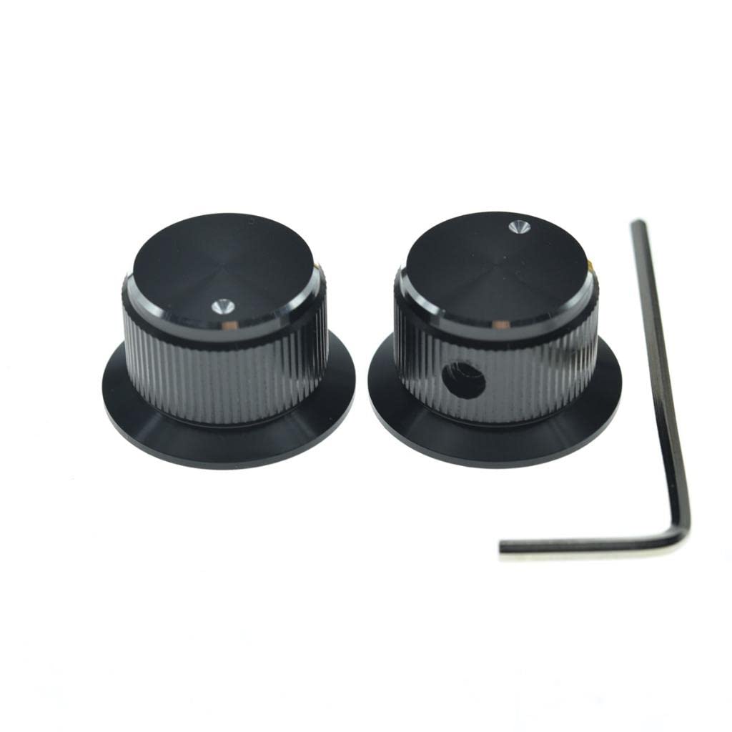 2-Pack Set Screw Style Aluminium Potentiometer Knobs 1/4 '' Universal ...