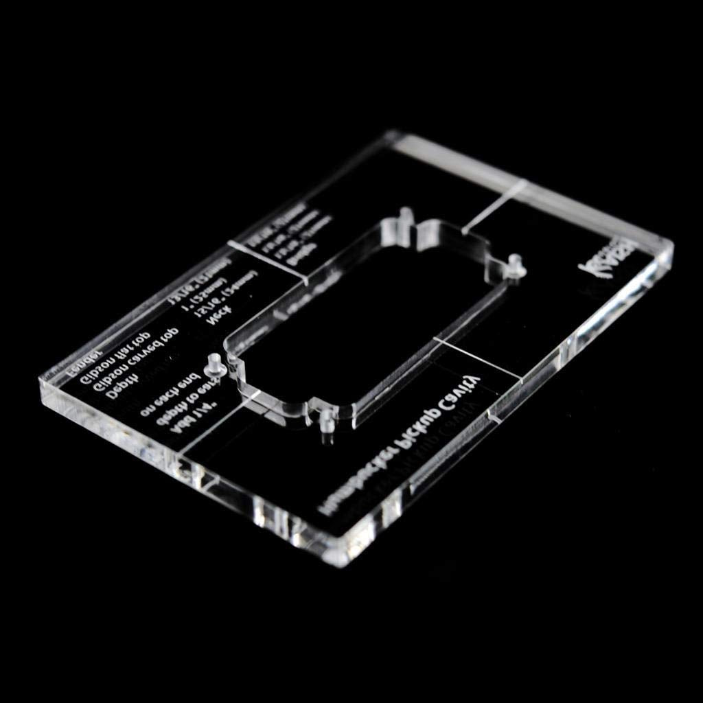 Kaish Acrylic Humbucker Pickup Routing Template Pickup Templates For ...