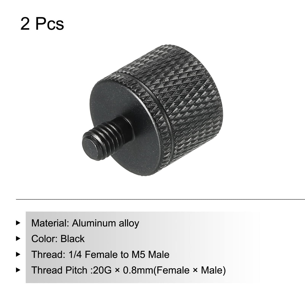 Meccanixity Mic Stand Adapter 1/4 Female X M5 Male Camera Screw Thread ...