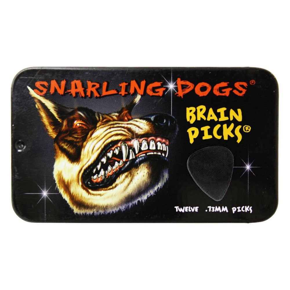 D'Andrea Snarling Dog Brain Nylon Guitar Picks 12 Pack With Tin Box ...