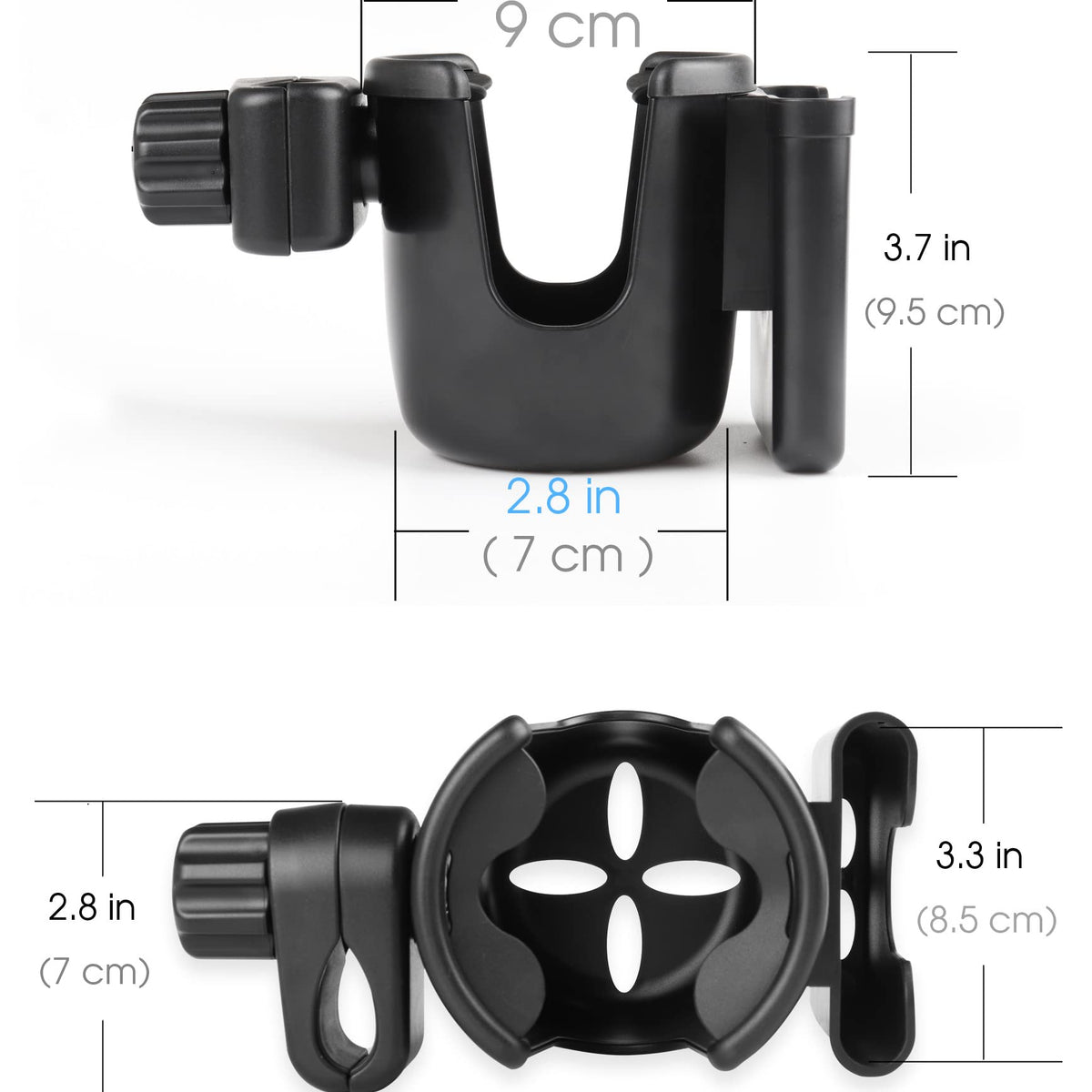 Mr.Power Mic Stand Cup Holder With Phone Holder, Universal 2-In-1 ...