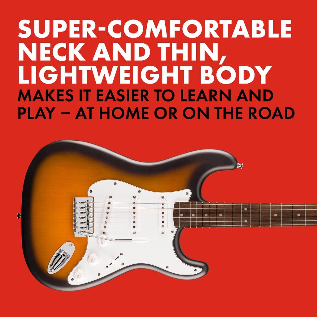Fender Squier Debut Series Stratocaster Electric Guitar, Beginner ...