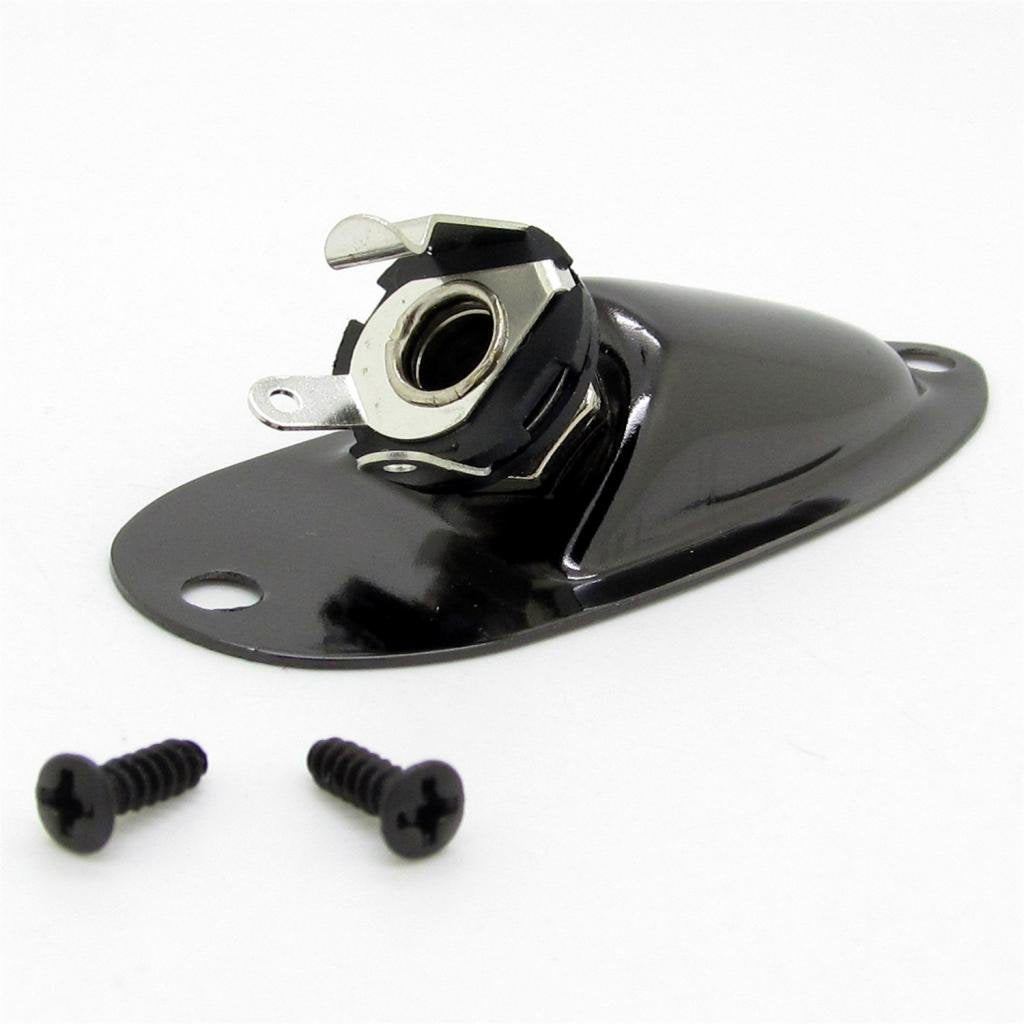 Jiuwu Black Boat Style 6.35Mm Guitar Pickup Output Input Jack Plug ...