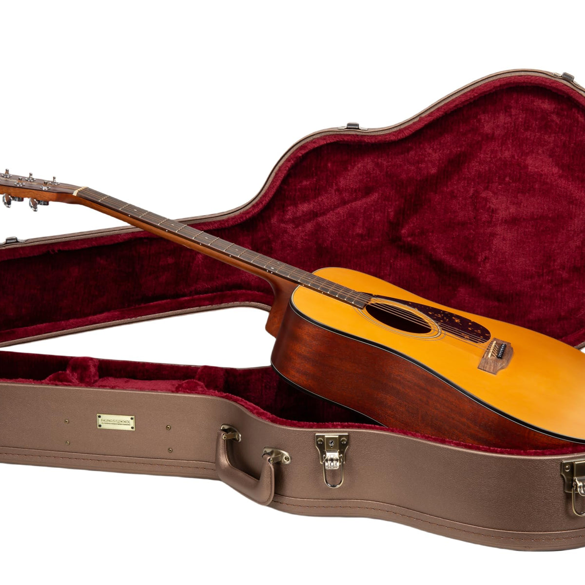 Crossrock Wooden Dreadnought Guitar Case For Martin D-28 / Taylor Grand ...