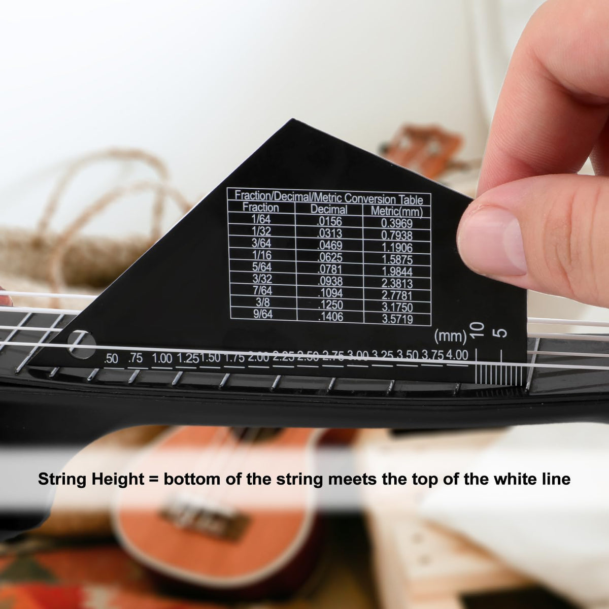 Guitar String Spacing Action Gauge, High Precision Sliding Pentatonic ...