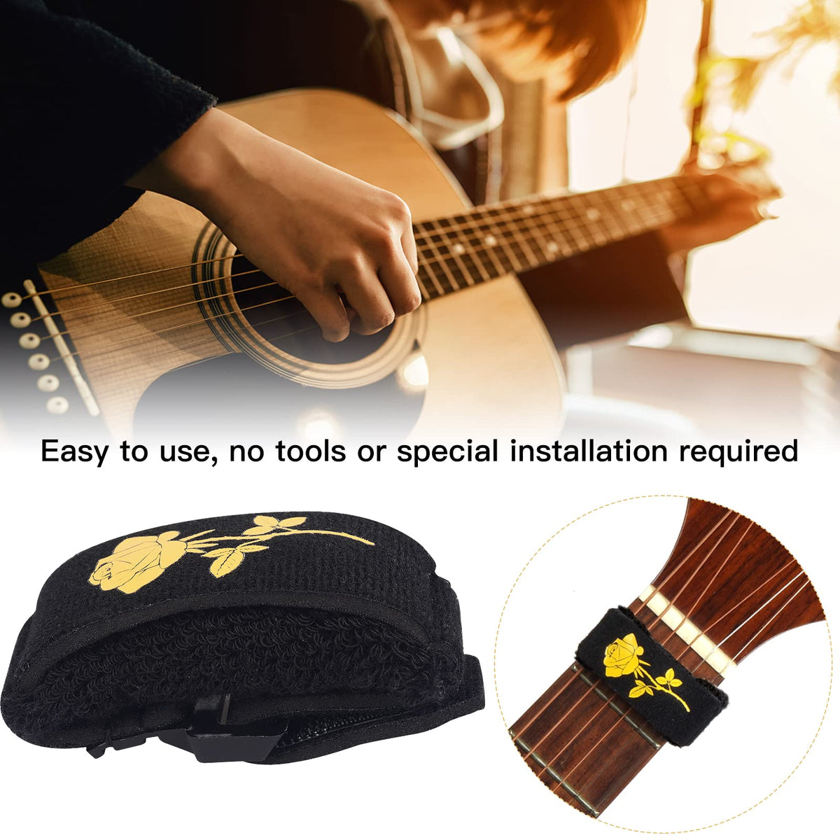 Guitar Bass String Muter Noise Reducer Dampener Universal Guitar ...