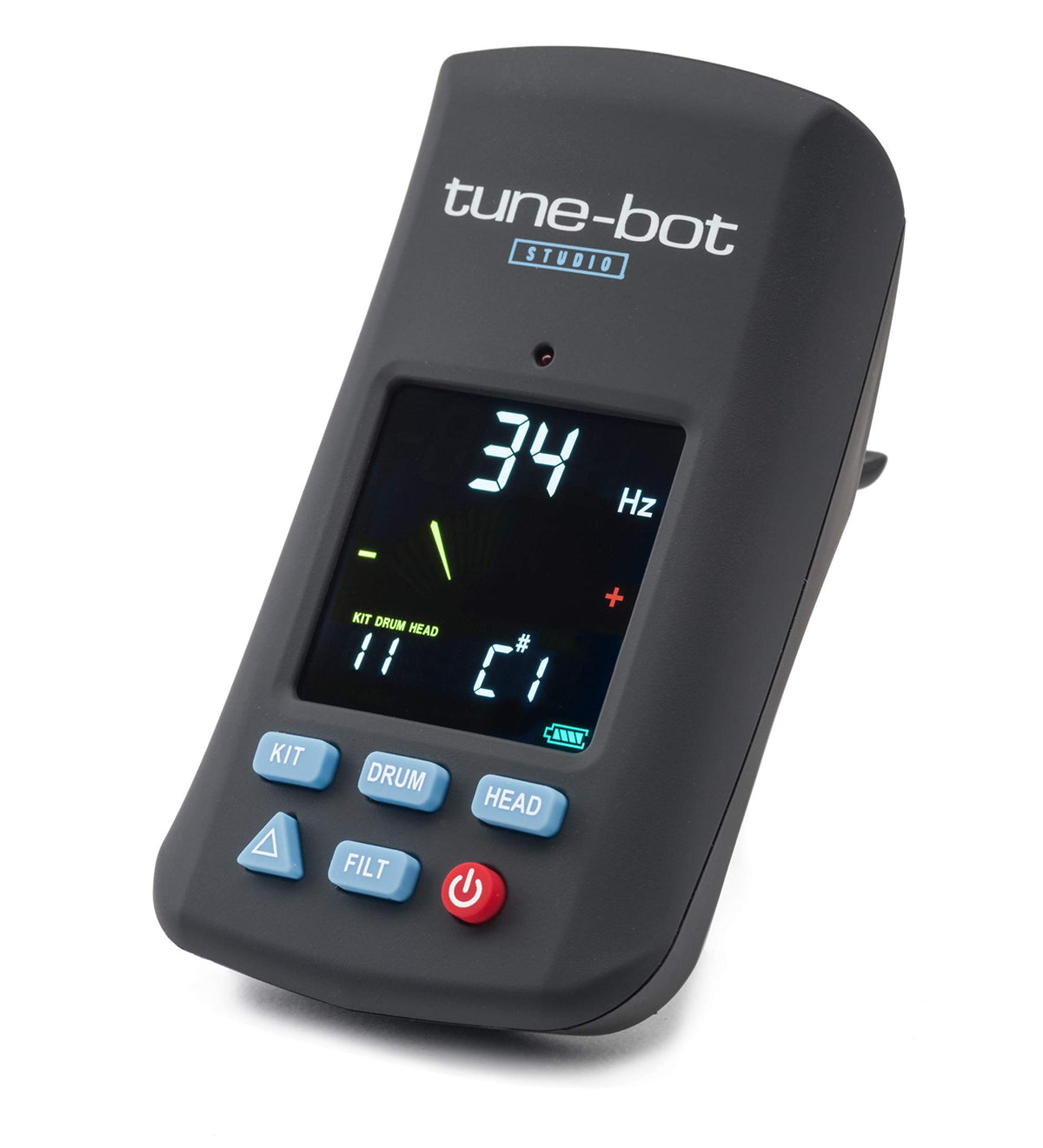 tune-bot Studio TBS-001 Digital Drum Tuner Clip-On for Acoustic Drum K ...