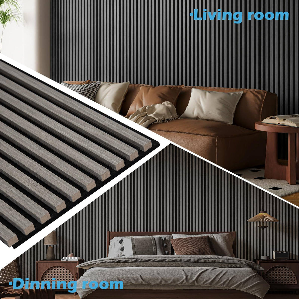 Art3D 2-Pack 108'' X 12'' Acoustic Wood Panels For Wall, Soundproof ...