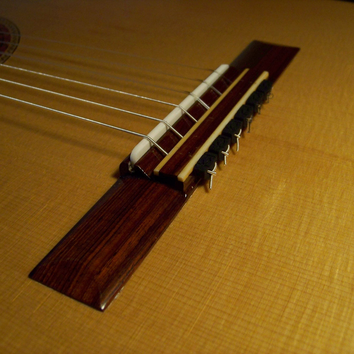 Rosette Diamond Secure Classical Guitar String Ties / New Low Profile ...